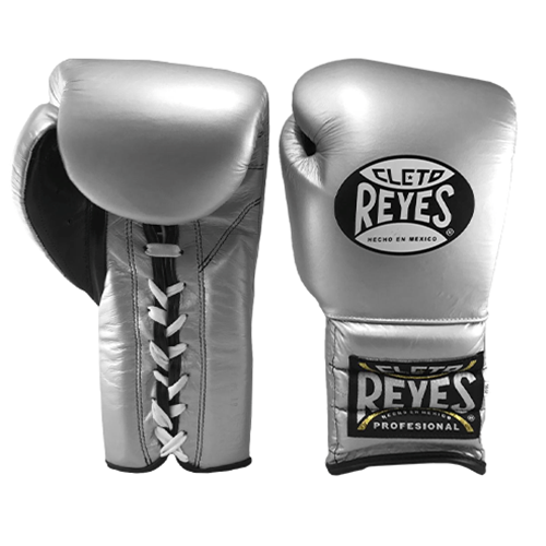 Traditional Training Gloves (Silver) - Cleto Reyes | Mighty Fighting Goods
